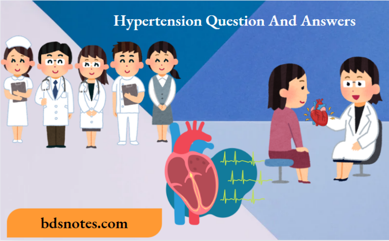 Hypertension Question And Answers - BDS Notes