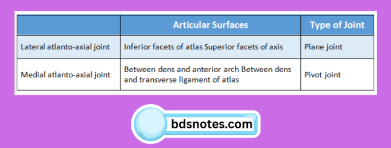 Atlanto-Axial Joint - BDS Notes