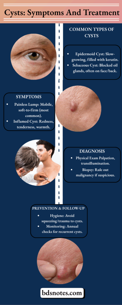 Cysts: Symptoms And Treatment - BDS Notes